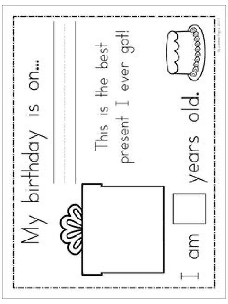Birthday worksheets | PDF