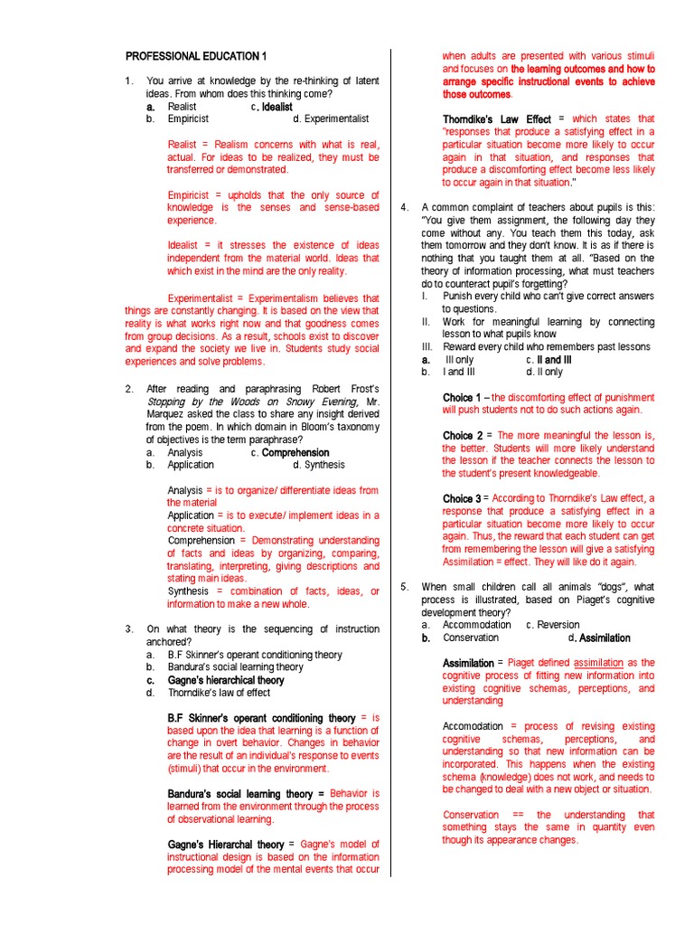 Prof Ed 1 Rationalization | PDF | Id | Constructivism (Philosophy Of ...