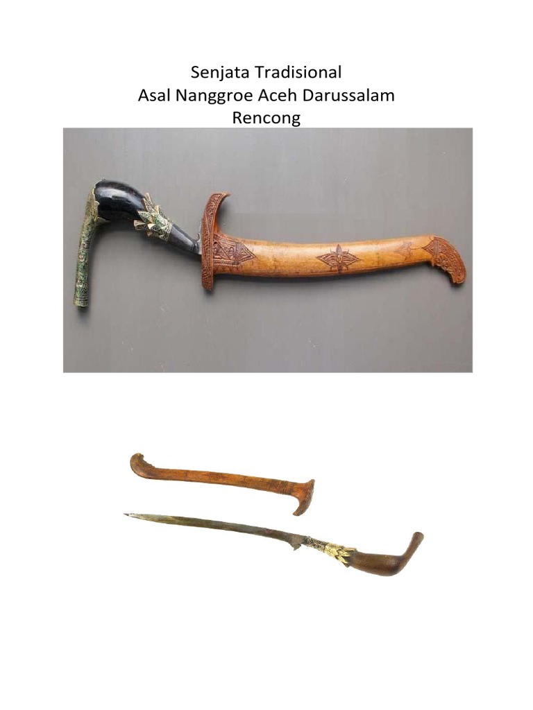 Senjata Tradisional Aceh | PDF