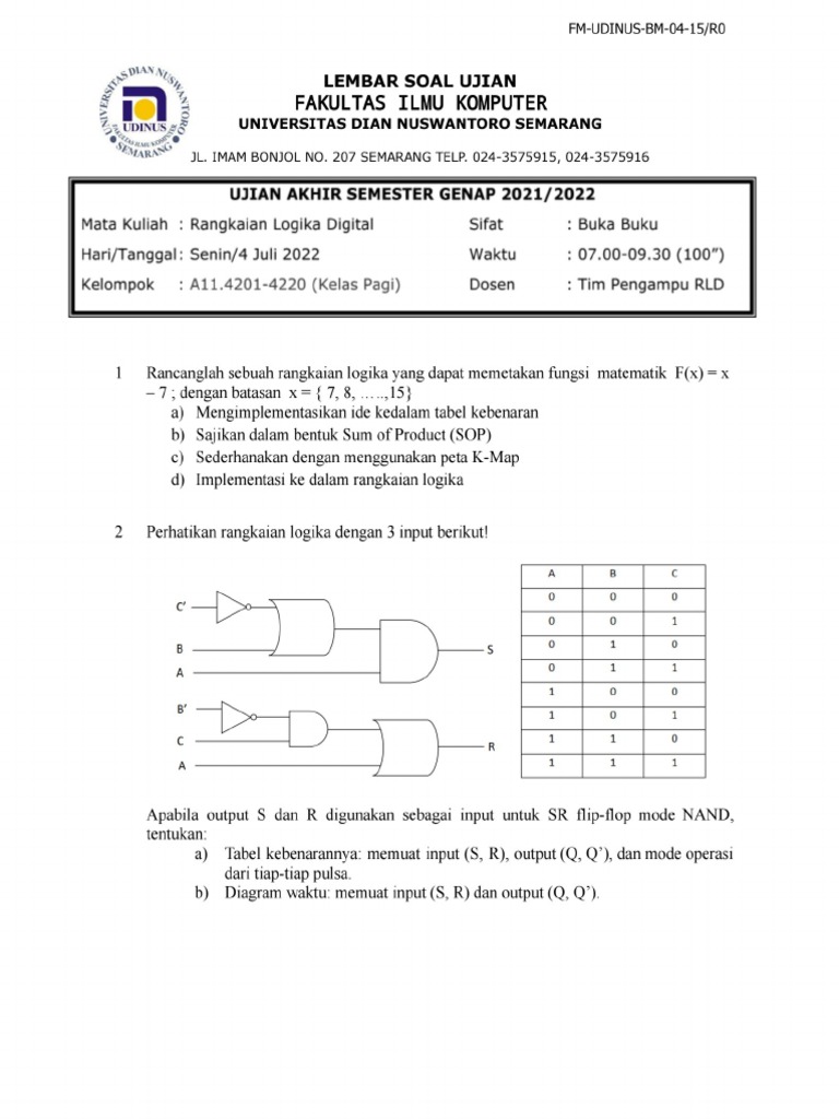 Soal UAS RLD 21 - 22 | PDF