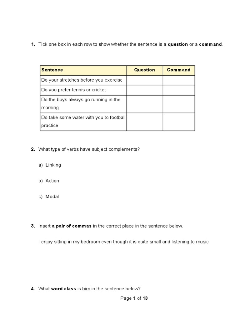 Mid Year Assessment SPG G6 | PDF | Part Of Speech | Adverb