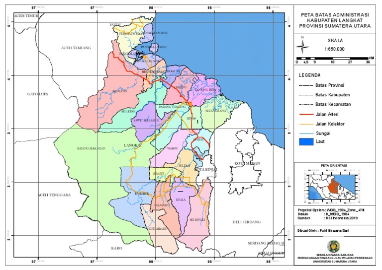 Peta Kab - Langkat | PDF