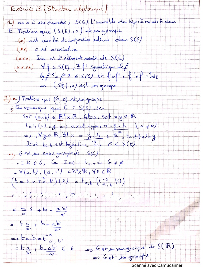 Devoir Libre 2 Algebre | PDF