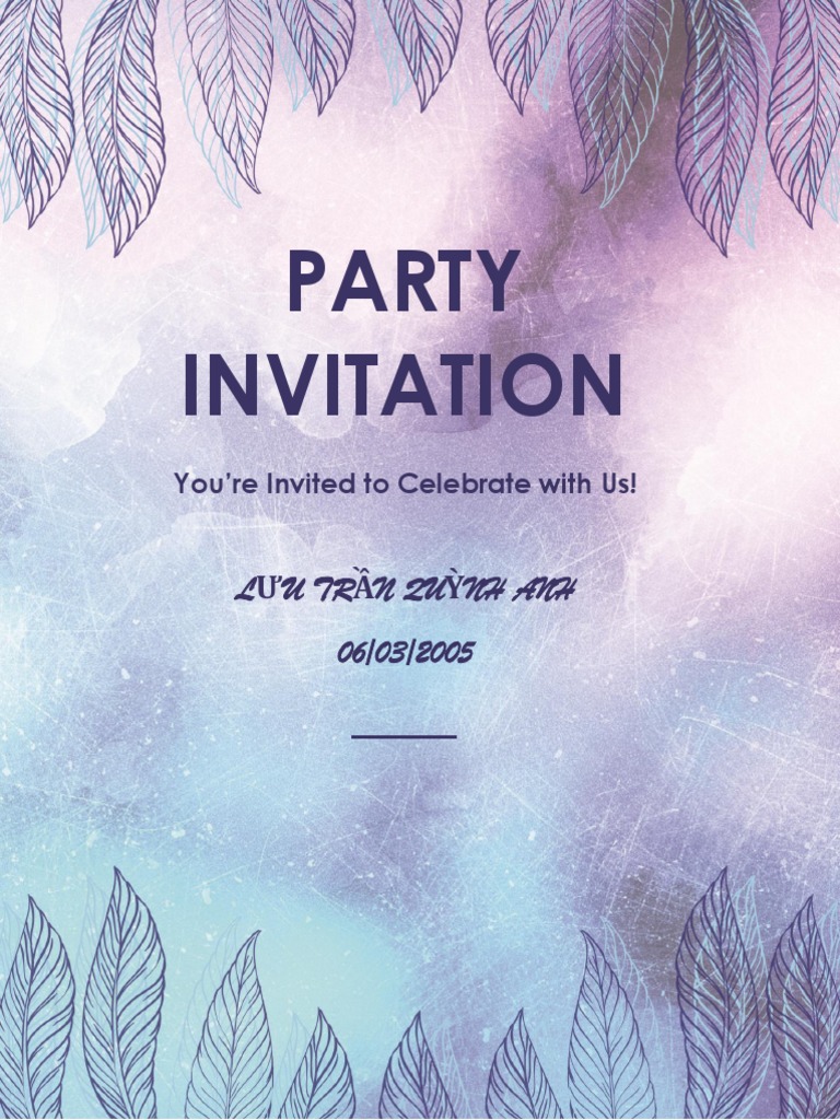 Party Invitation | PDF | Vietnam | Vietnamese People