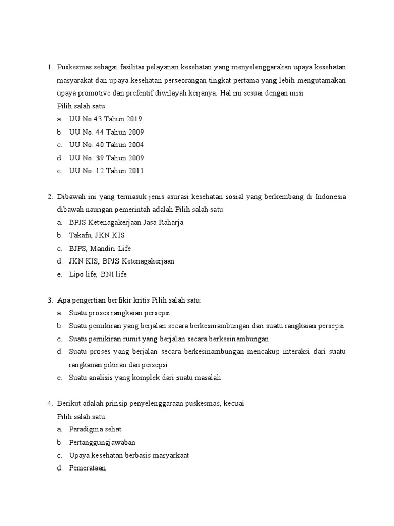 Soal KDK | PDF