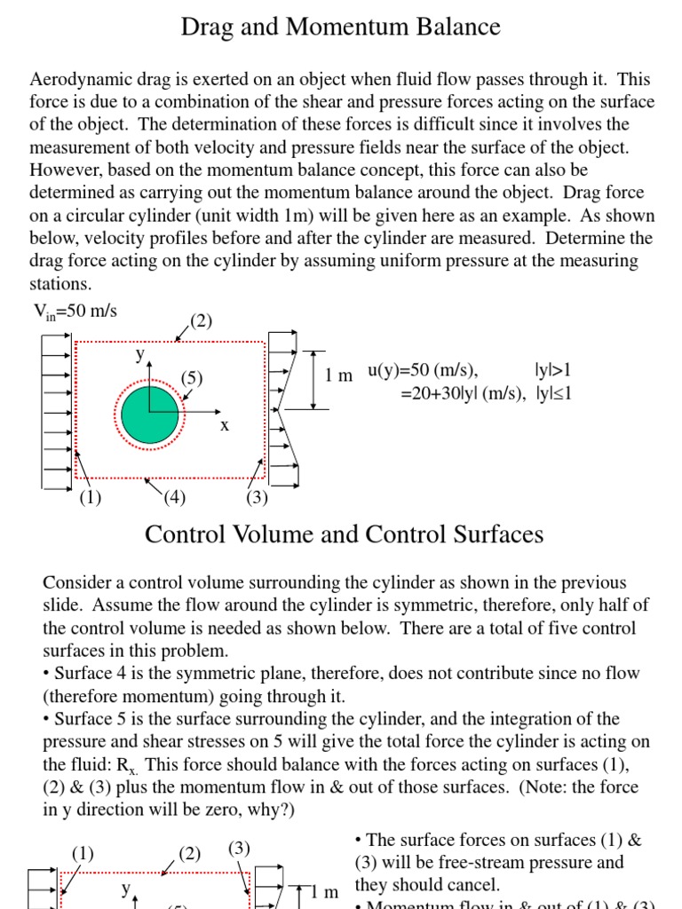 Drag Force on a Circular Cylinder | PDF | Force | Drag (Physics)