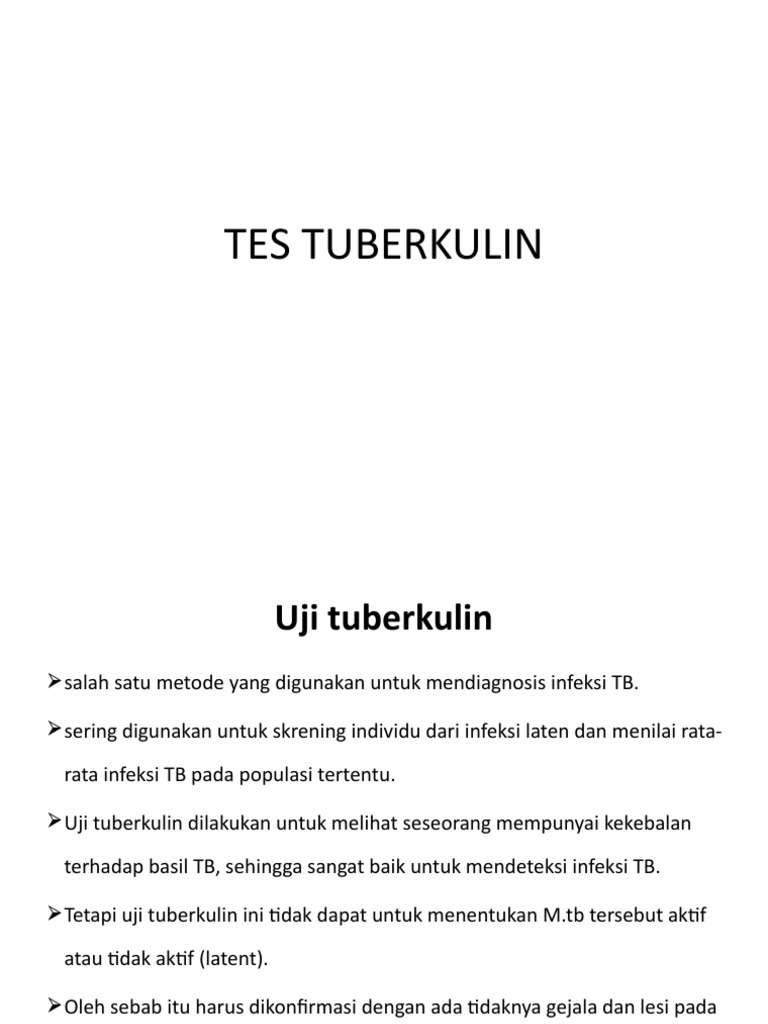 Tes Tuberkulin | PDF | Pengembangan Diri | Sains & Matematika
