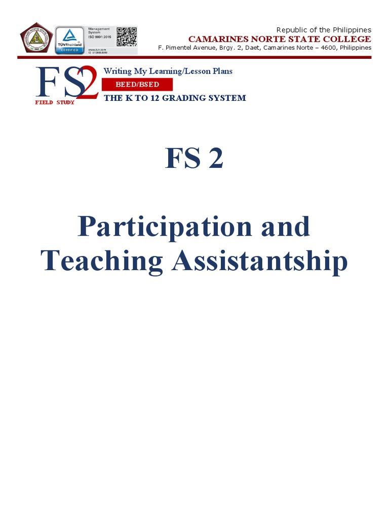 FS 2 Ep 10 | PDF | Lesson Plan | Learning