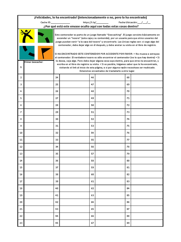 Log Geocaching | PDF