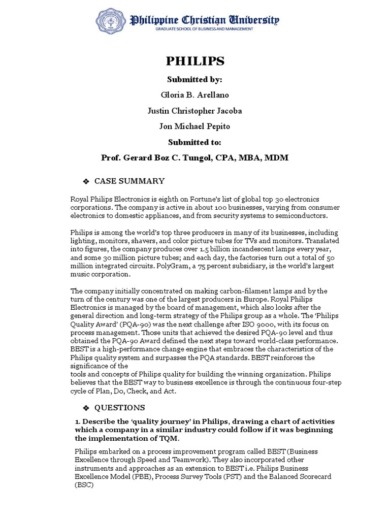 Philips | PDF | Goal | Philips