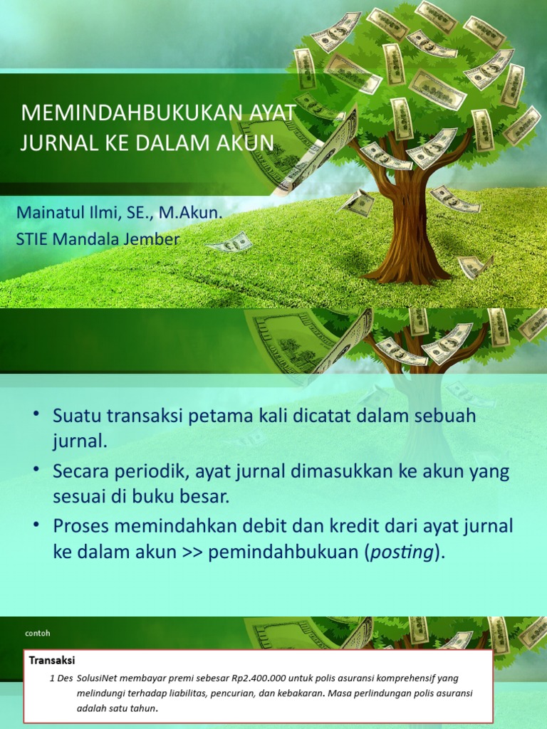 4 - Memindahbukukan Ayat Jurnal Ke Dalam Akun (Buku Besar) | PDF