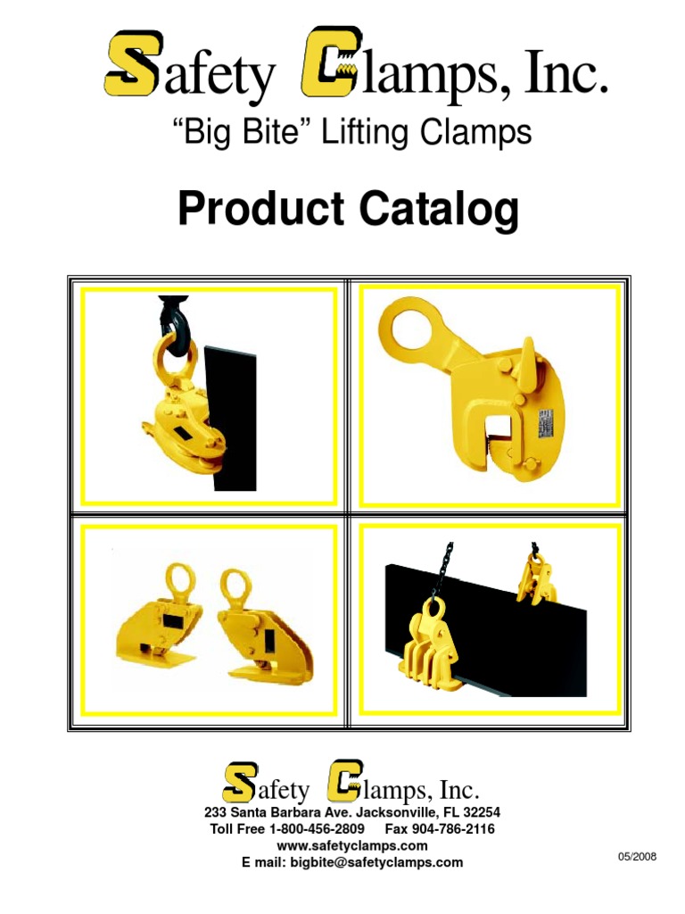 Safety CLamps Catalog | PDF | Manufactured Goods