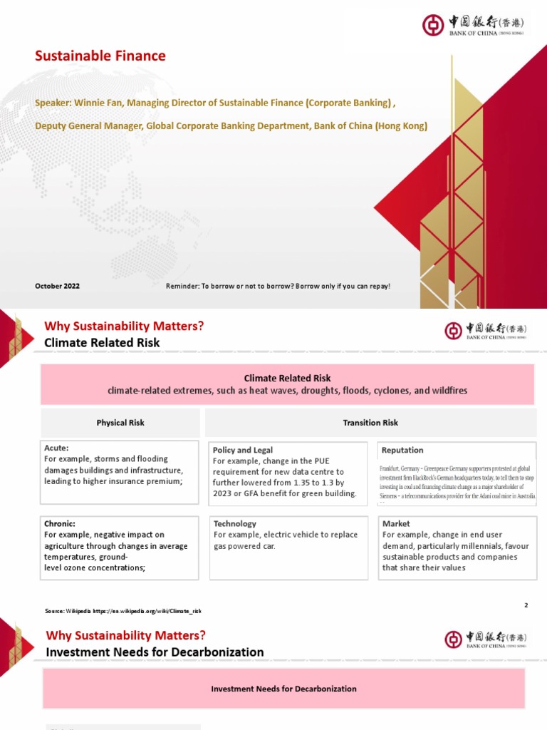 (ESG) (3.4) Winnie Fan (BoC HK) | PDF | Green Building | Economies