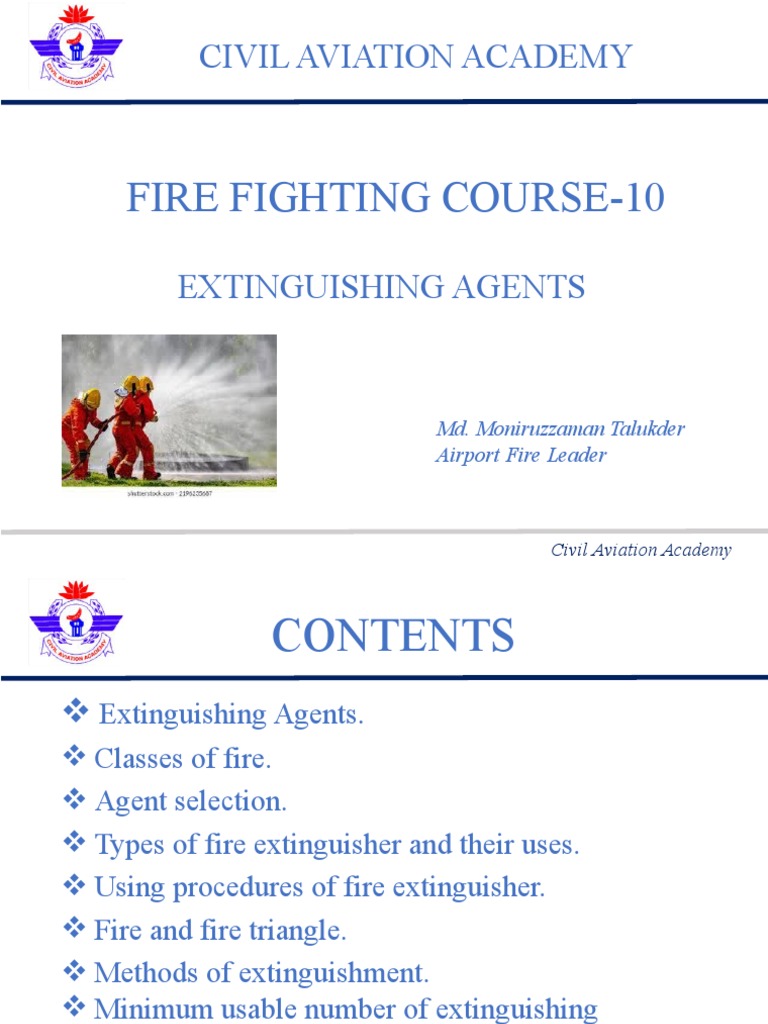 Fire Extinguishing Agents | PDF | Fires | Carbon Dioxide