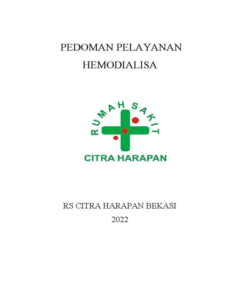 Pedoman Pelayanan Hemodialisa | PDF