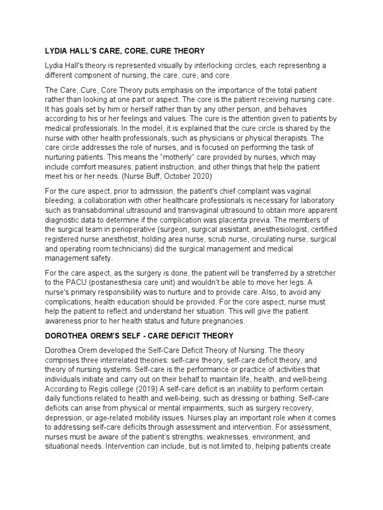 Lydia Hall | PDF | Nursing | Health Professional