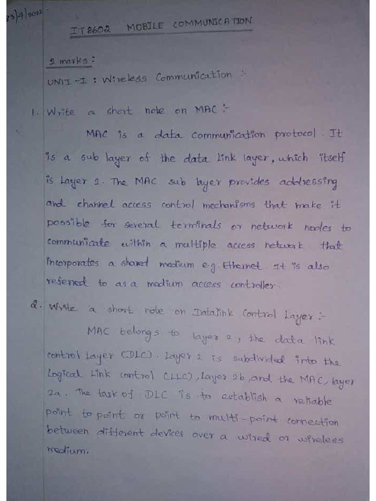 MC 2marks Question and Answer | PDF
