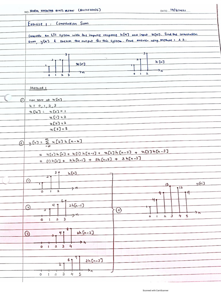Exercise - 1 - Convolution - Sum | PDF