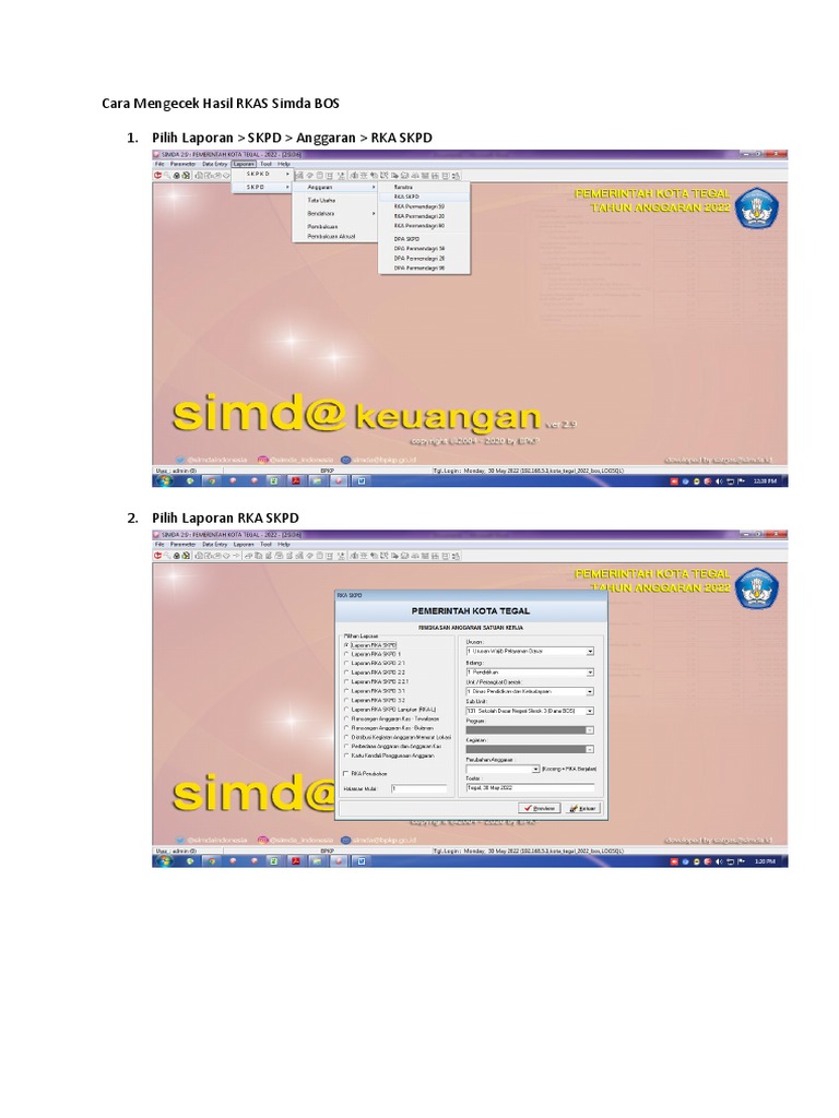 Cara Mengecek Hasil RKAS Simda BOS | PDF