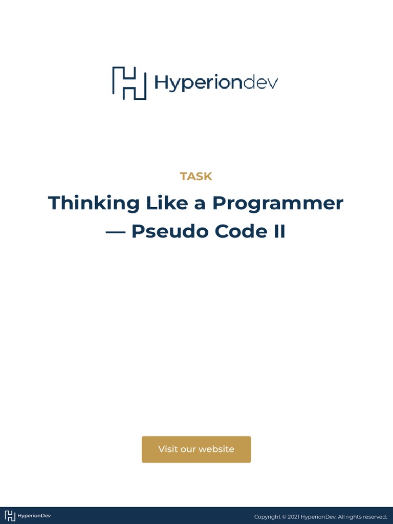 SE T02 - Pseudo Code II | PDF | Computer Programming | Input/Output