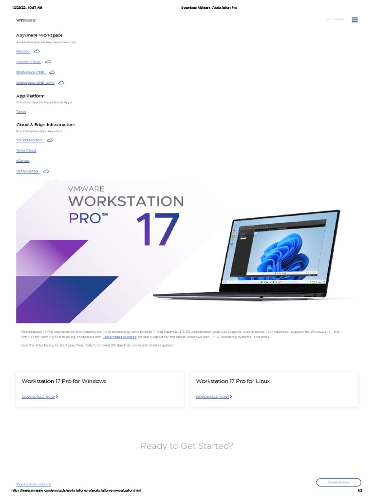 Vmware Workstation Pro Download Free Pdf V Mware Cloud Computing
