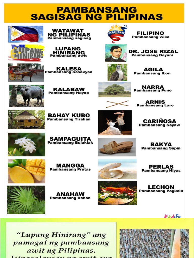 Mga Sagisag NG Ating Bansa | PDF