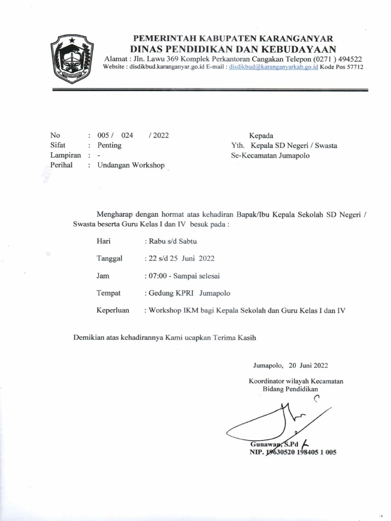 .Undangan Workshop | PDF