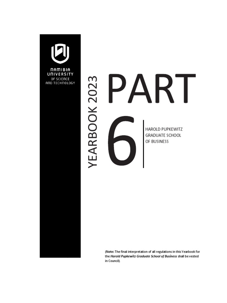 Harold Pupkewitz Graduate School of Business 2023 | PDF | University And College Admission ...