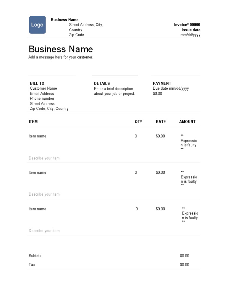 Square-Invoices Dark Blue | PDF