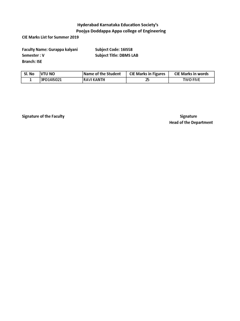 Dbms Lab Summer | PDF Dbms Lab Summer | PDF