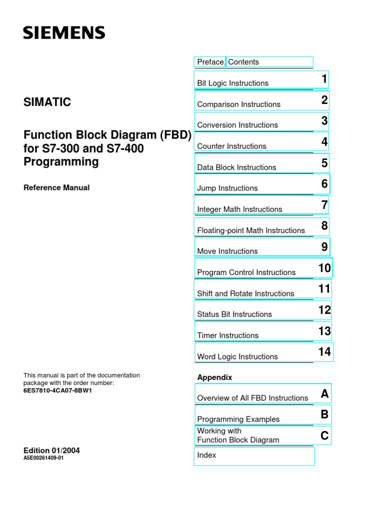 STEP 7 - Function Block Diagram For S7-300 and S7-400 | PDF | Boolean Algebra | Teaching Mathematics