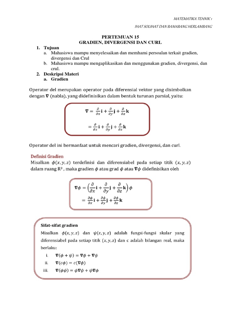 Matek 1 Pertemuan 16 | PDF