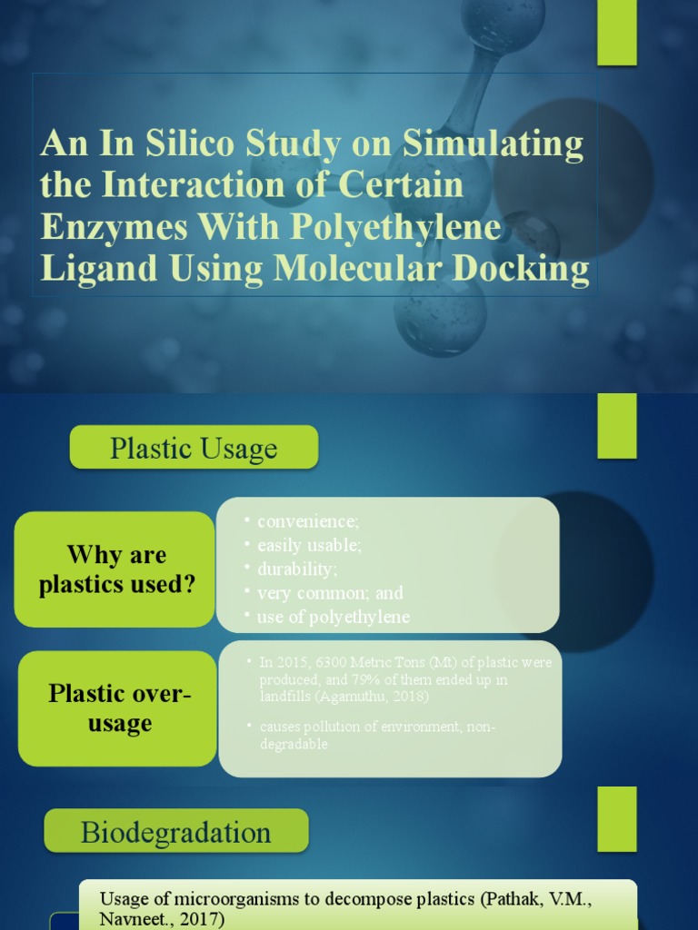 An in Silico Study | Download Free PDF | Docking (Molecular) | Ligand ...