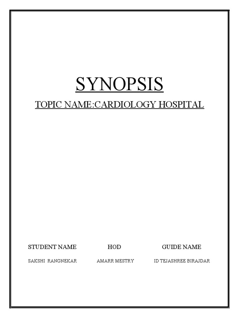 Synopsis Front Page-1 21.12.22 | PDF