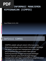 Petunjuk Penggunaan Simpeg (Grebeg Simpeg) 2025 | PDF
