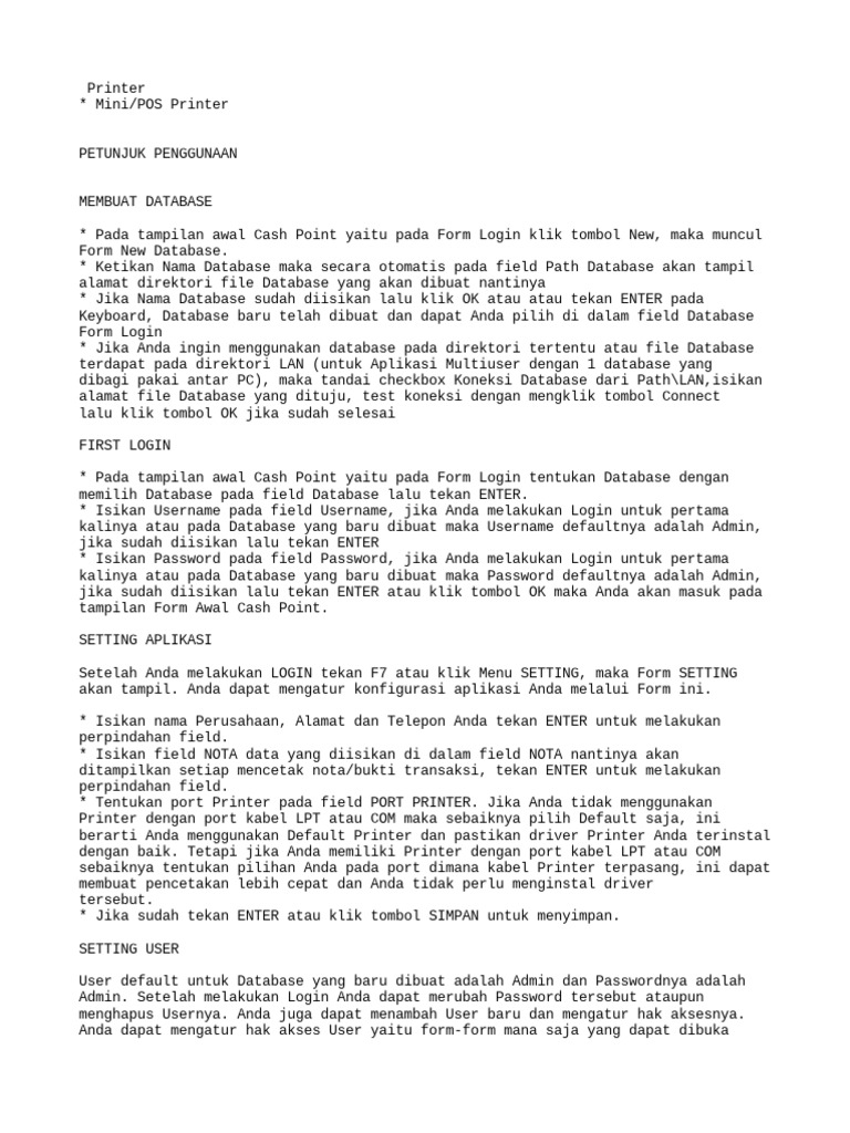 Panduan Penggunaan Komputer Kasir | PDF | Bisnis | Komputer