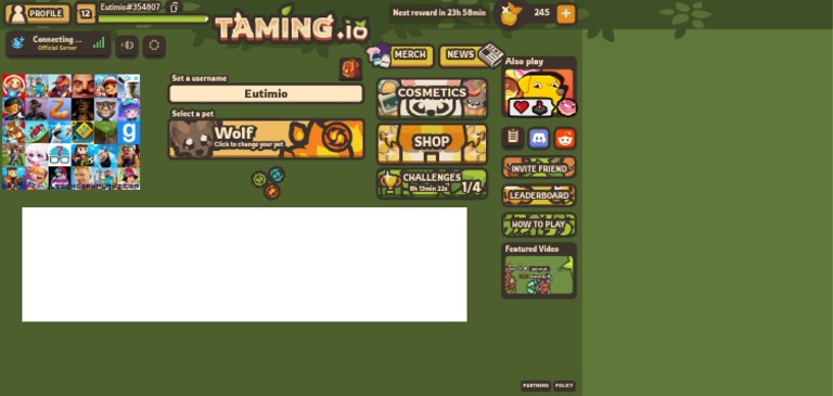 Taming - Io - The Online Multiplayer Survival Game With Pets! | PDF ...