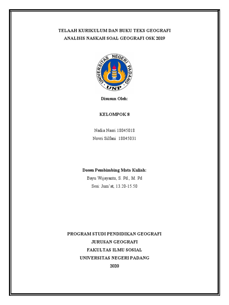 Nadia Nasri - 18045018 - Kelompok 8 - Telaah Kurikulum Dan Buku Text ...