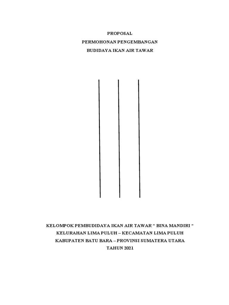 Proposal PTPN IV Tanah Itam | PDF