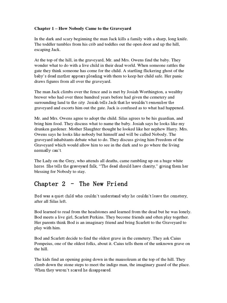 Chapter 1 - How Nobody Came To The Graveyard | PDF Chapter 1 - How Nobody Came To The Graveyard | PDF