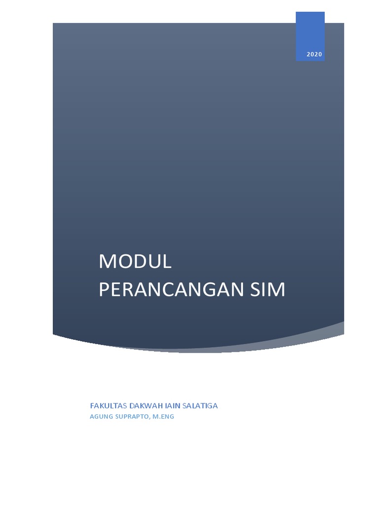 Modul Perancangan Sistem Informasi Manajemen | PDF