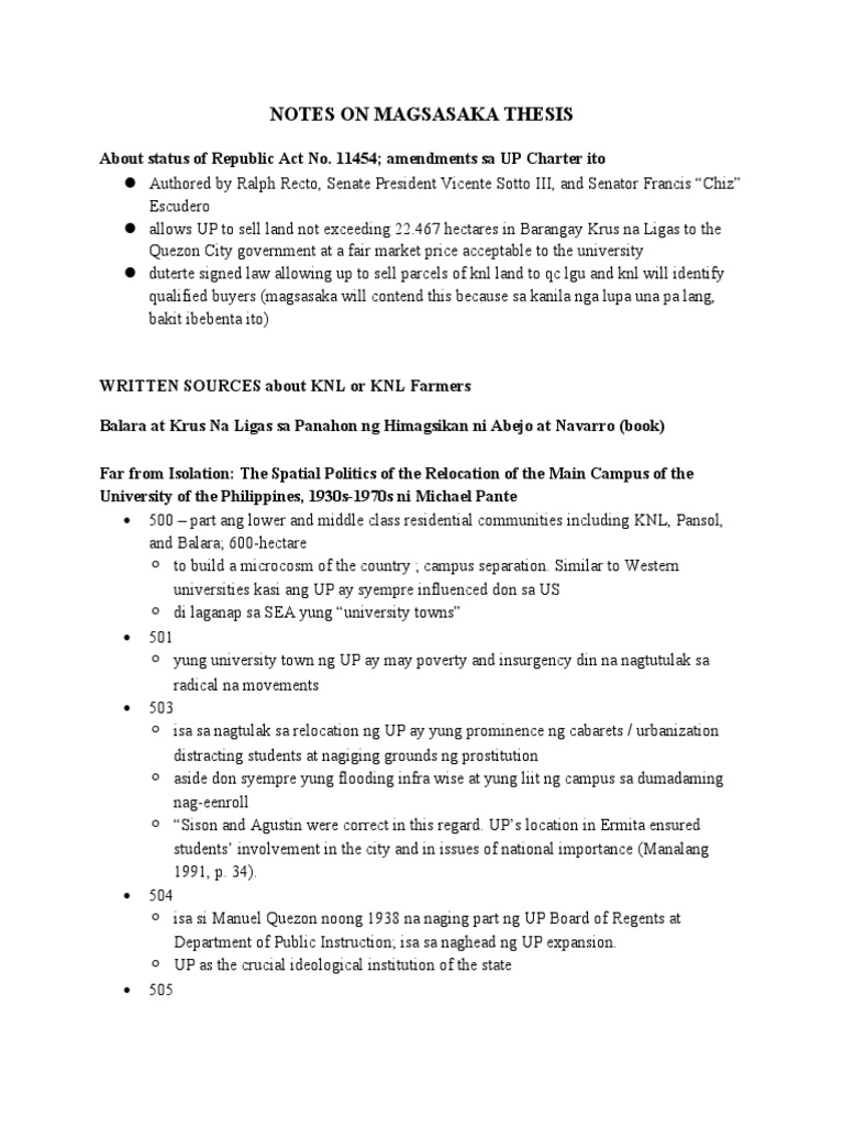 Thesis Notes - RRL | PDF | Philippines