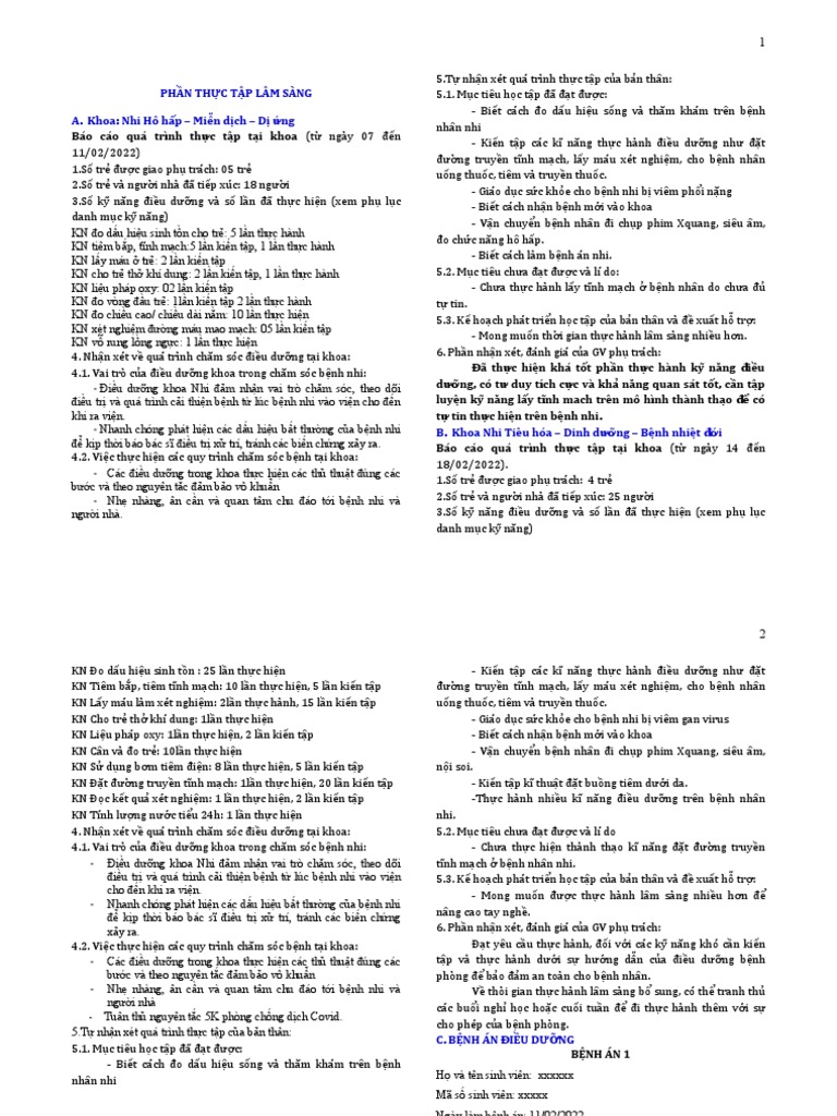 Sample S Tay Lâm Sàng | PDF