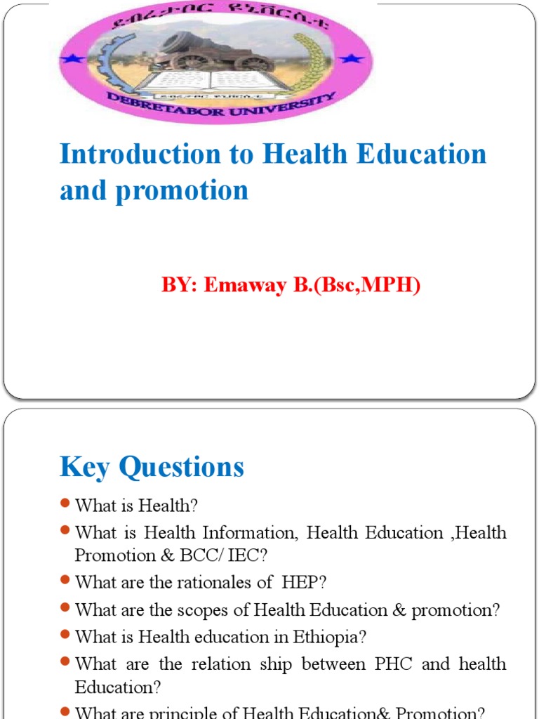 1.introduction To Health Education & Promotion (1) . | PDF | Health ...