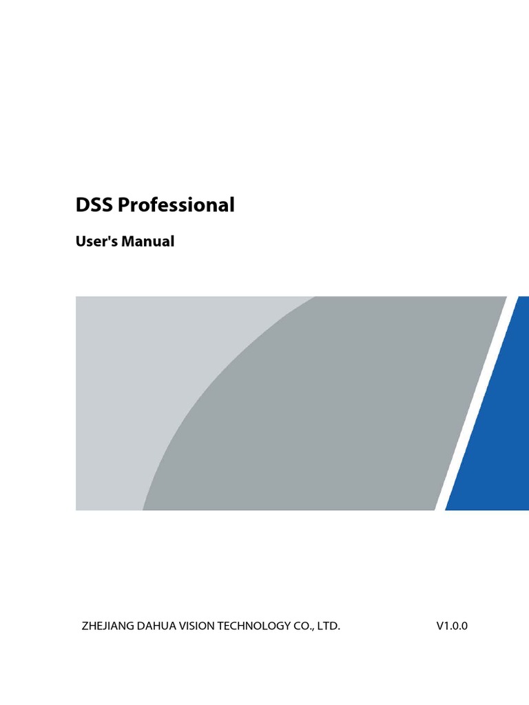 DSS Professional User Manual - EN V8.0.2 20210519 | PDF | Access Control | Online And Offline