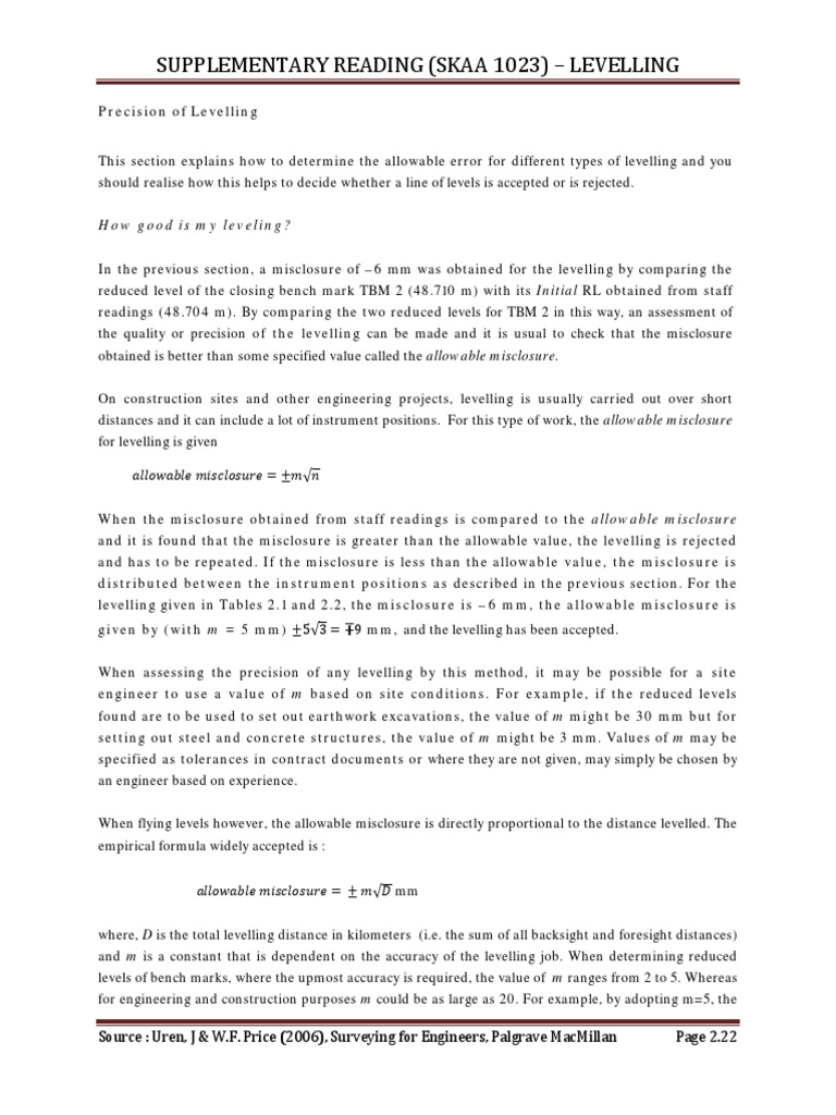 Levelling Part 3 | PDF | Metrology