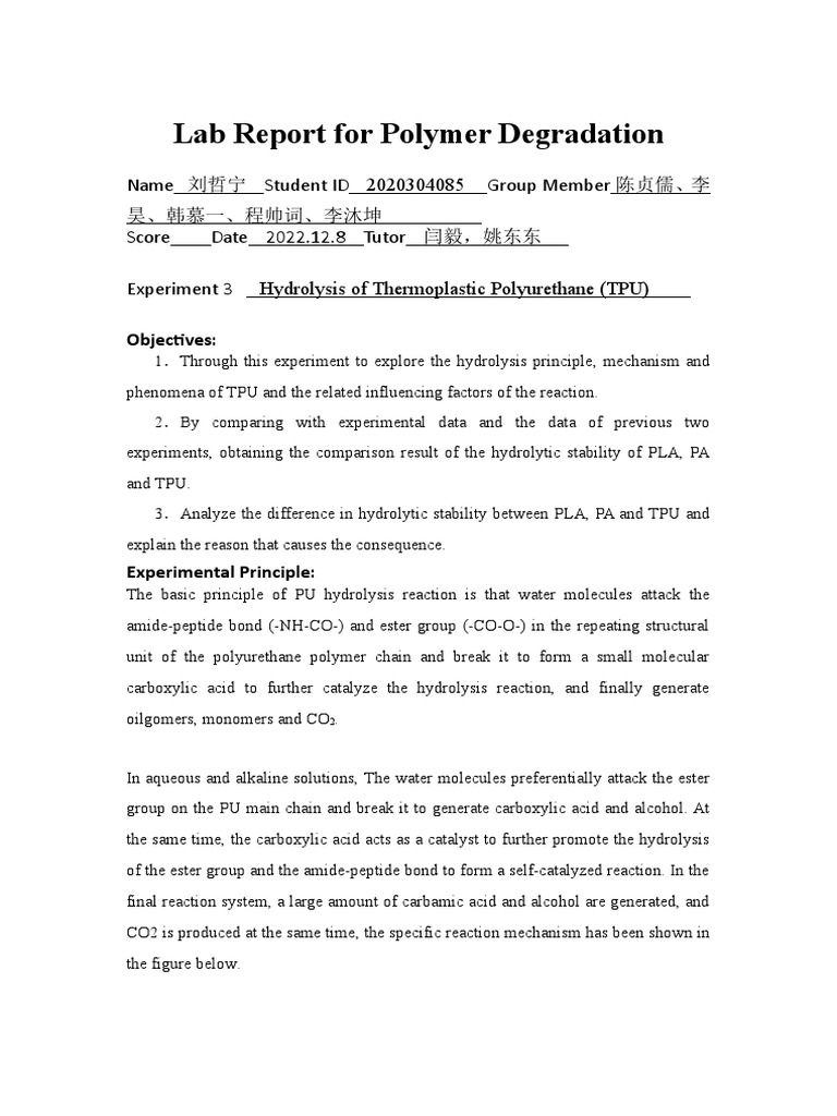 Lab Report3 | PDF | Polyurethane | Polymers
