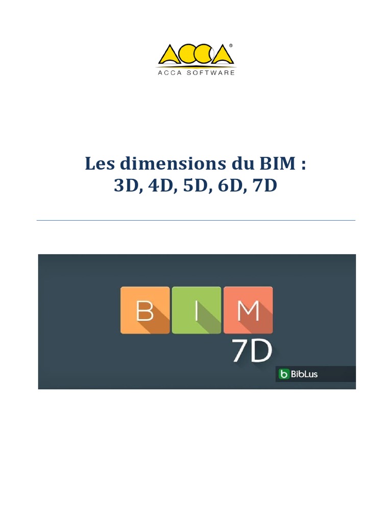 Les Dimensions Du BIM | PDF | Building information modeling