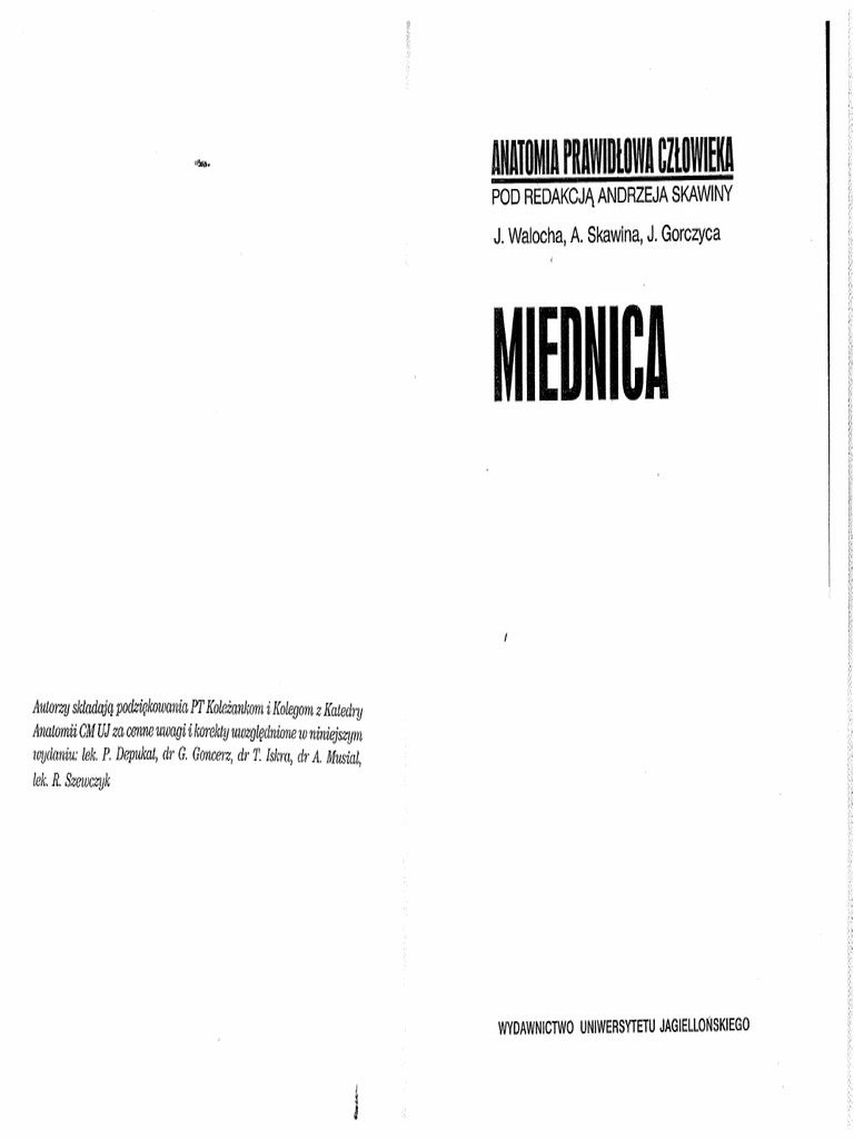 Anatomia Prawidå Owa Czå Owieka, cz.5 - Miednica - A. Skawina | PDF