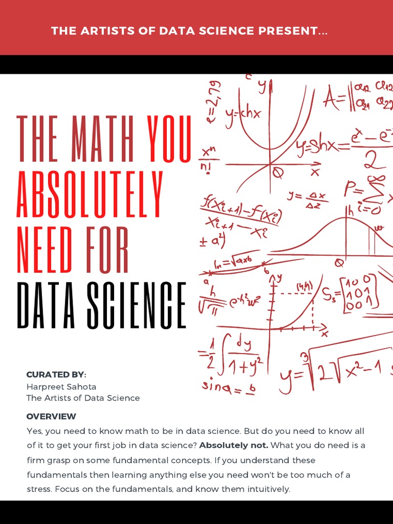 The Math You Need For Data Science | PDF | Calculus | Integral